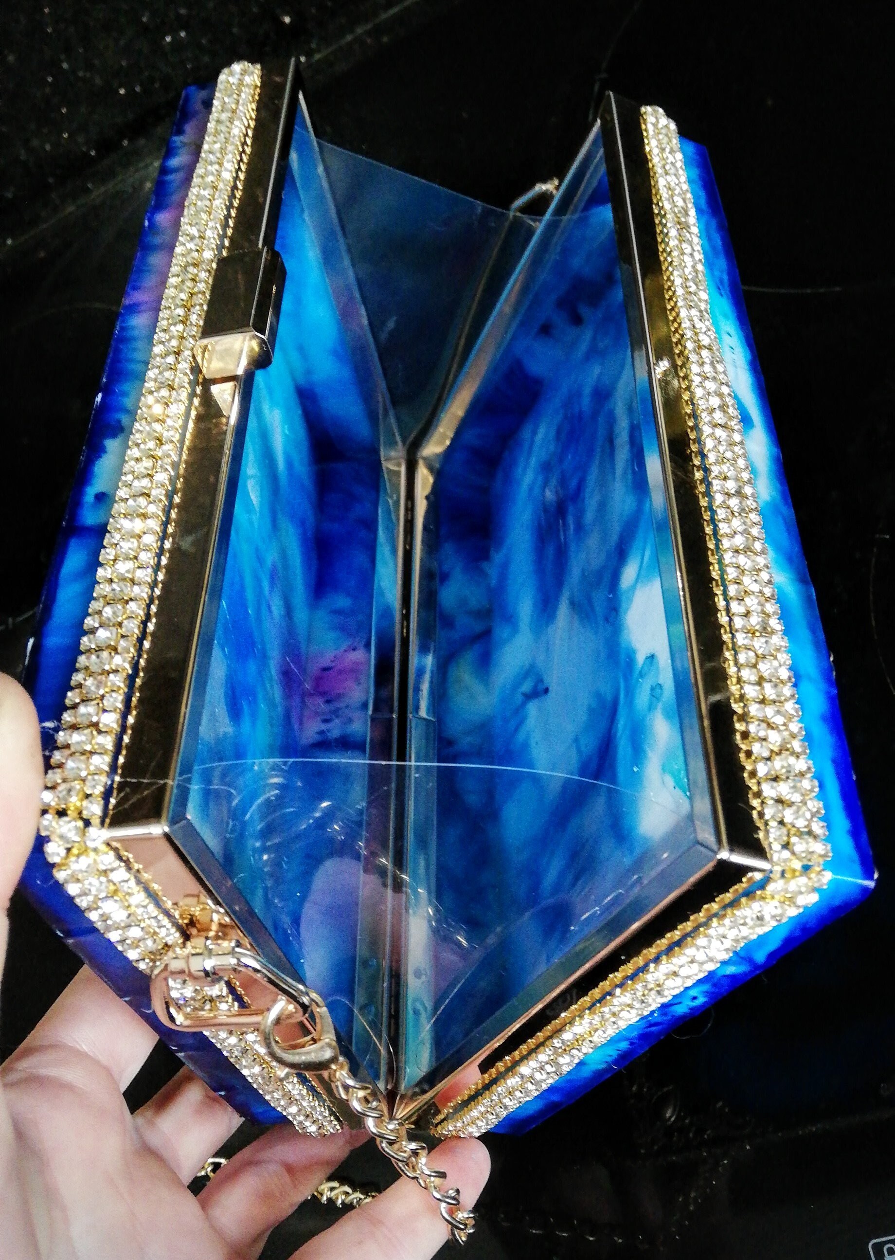 Resin Clutch Bag Handmade, Resin, Handmade, Handcrafted, Marble Look ...