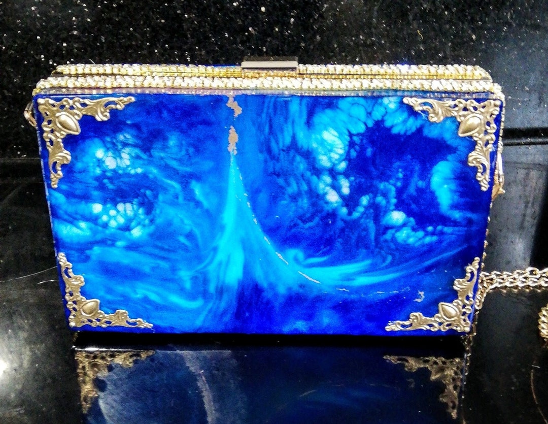 Resin Clutch Bag Handmade, Resin, Handmade, Handcrafted, Marble Look ...