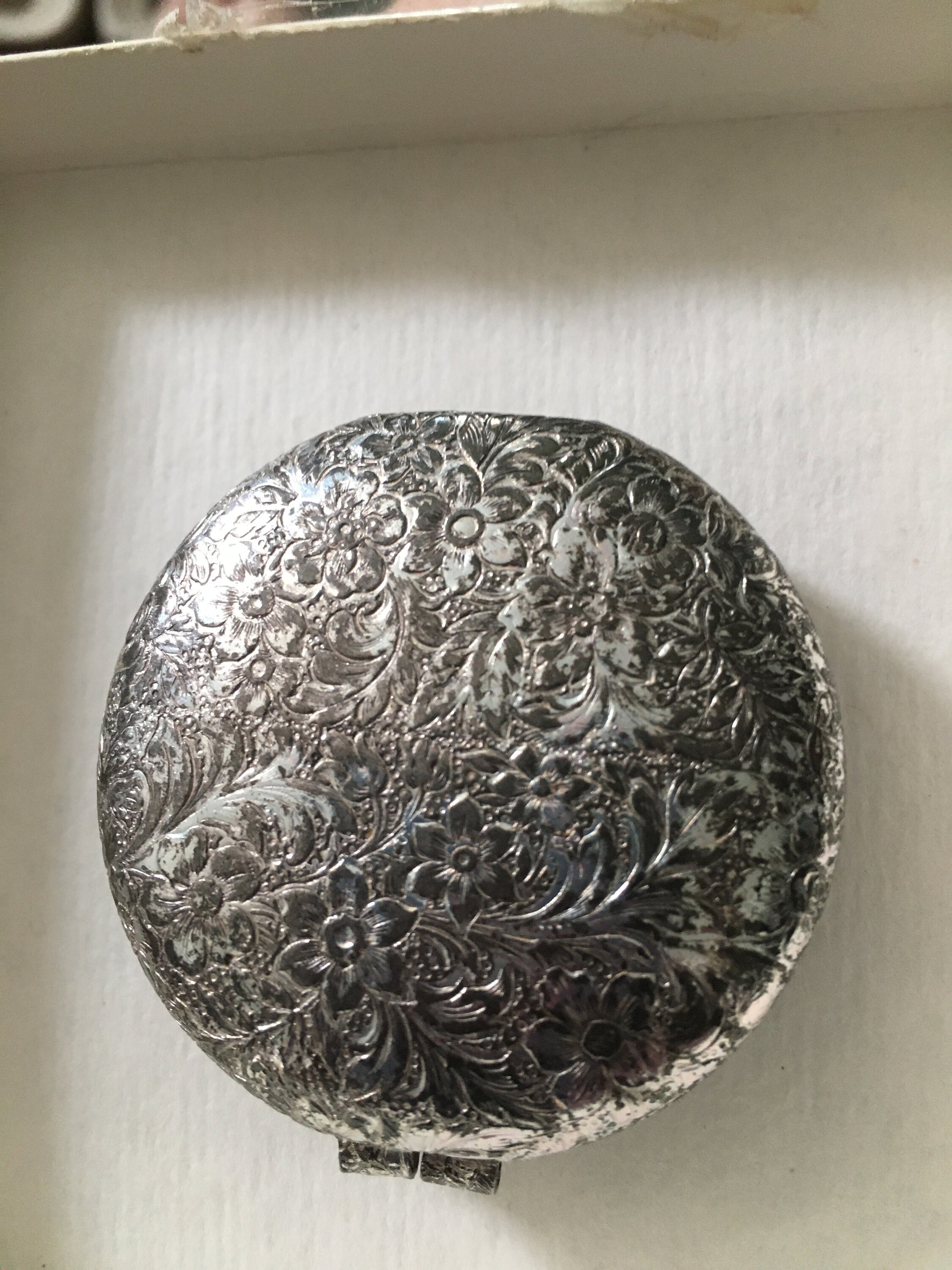 2 Antique Mirrored Powder Compacts - Etsy