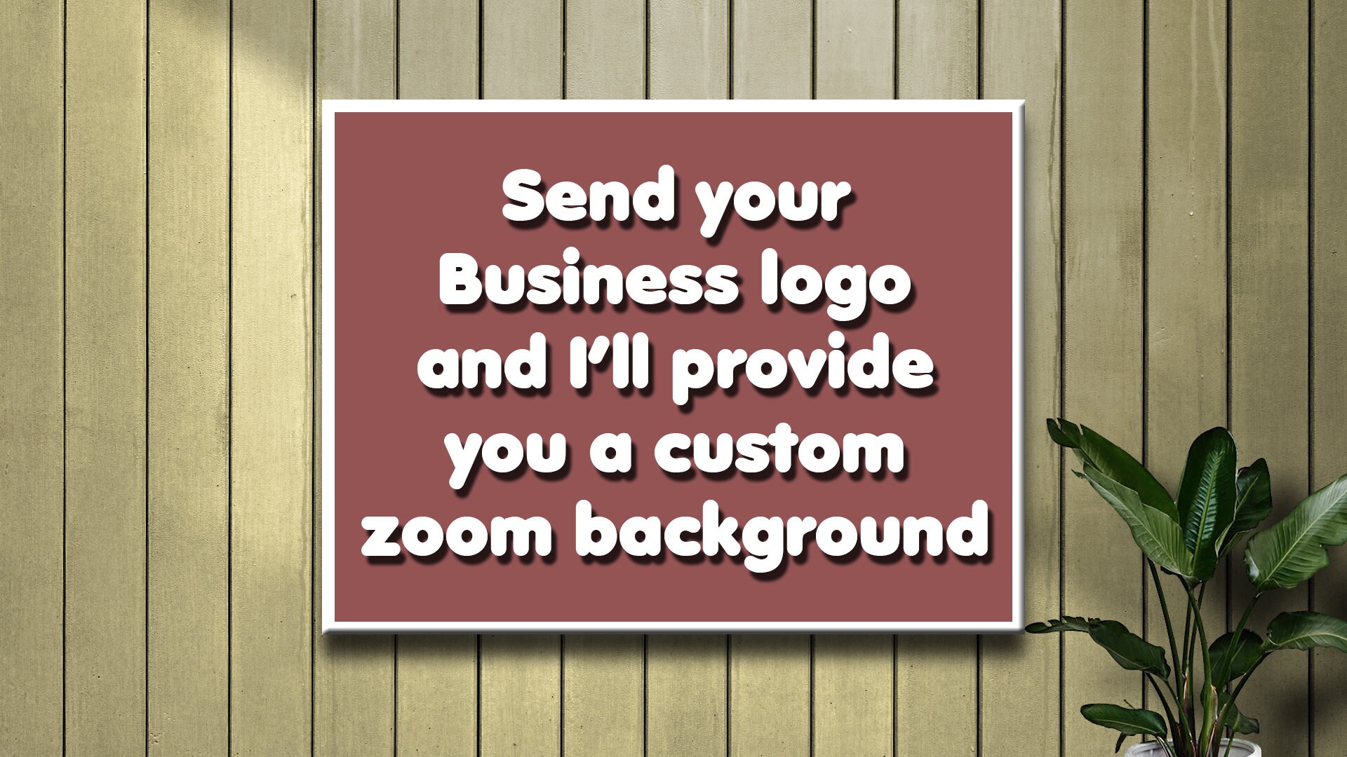 Your Logo in Zoom Background - 10 Image Bundle - Virtual Zoom ...