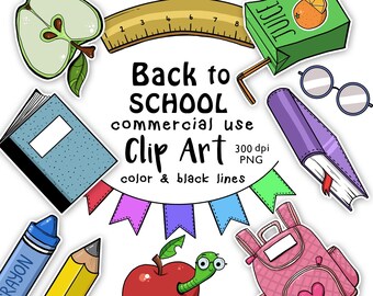 School Clipart Lines