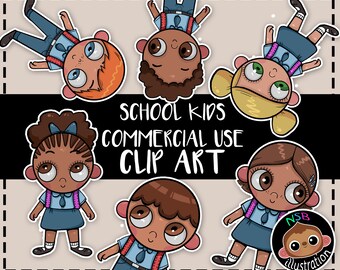 SUPERHERO KIDS Clip Art Commercial Use Hero Clipart for | Etsy
