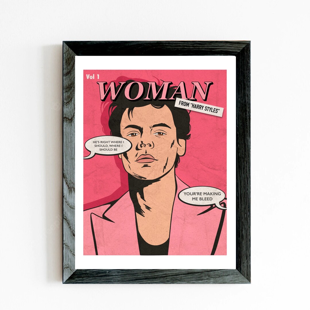 Woman Comic Book Matte Print 6 X 8 (without Frame) - Etsy