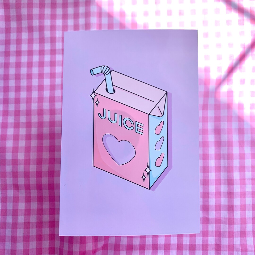 Pastel Juice Box Print 4x6 - Etsy