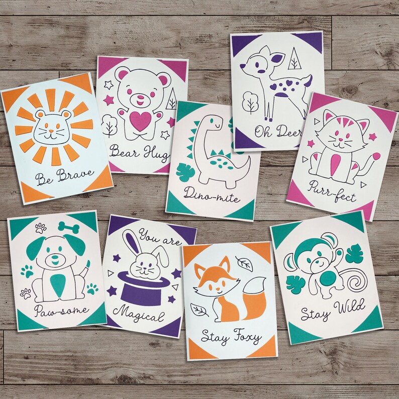 Cricut Joy Maker Explore Animal Puns Kids Cricut Card SVG - Etsy