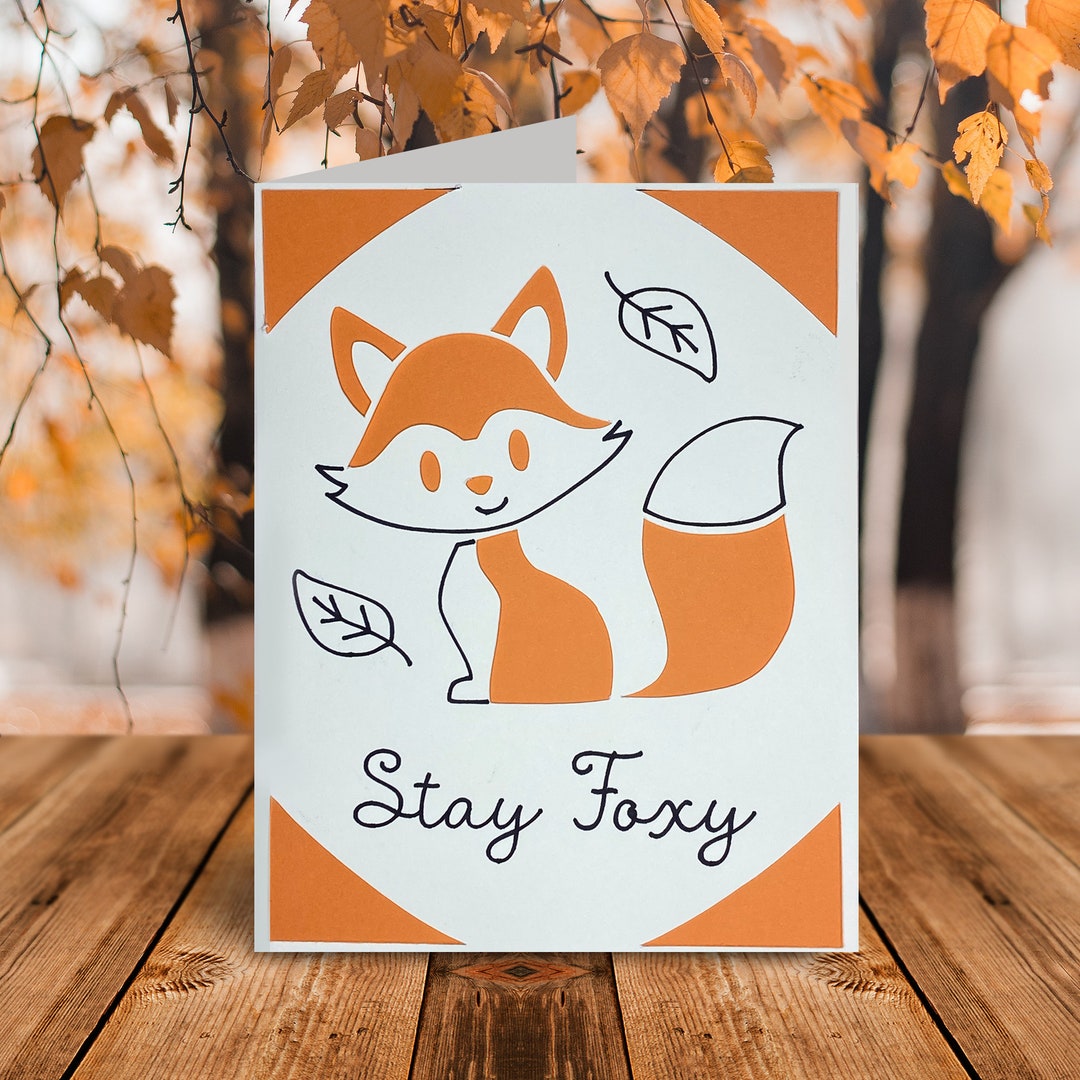 Cricut Joy Maker Explore Fox Animal Pun Kids Cricut Card SVG Project - Etsy