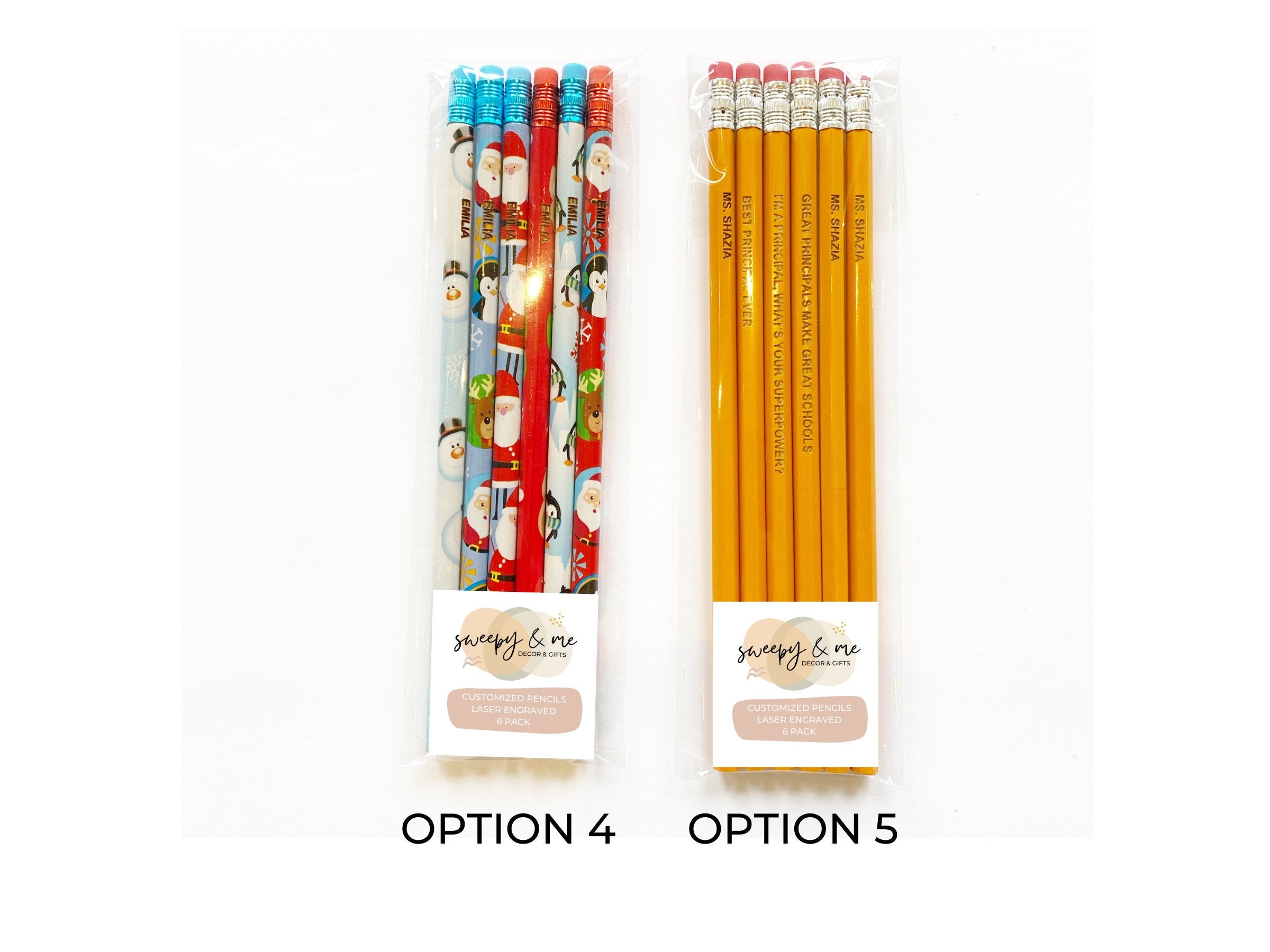 Laser Engraved Pencils Customized Pencils Teacher Gift - Etsy