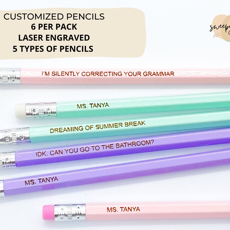 Custom Pencil - Etsy