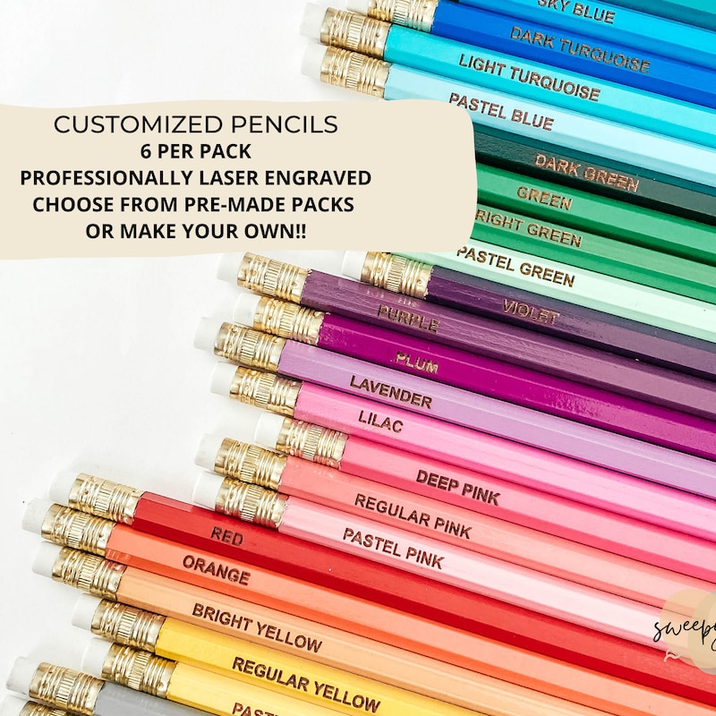 Personalized Pencils - Etsy