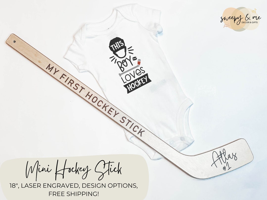 Laser Engraved Hockey Stick, Personalized Hockey Stick, Sports Nursery ...