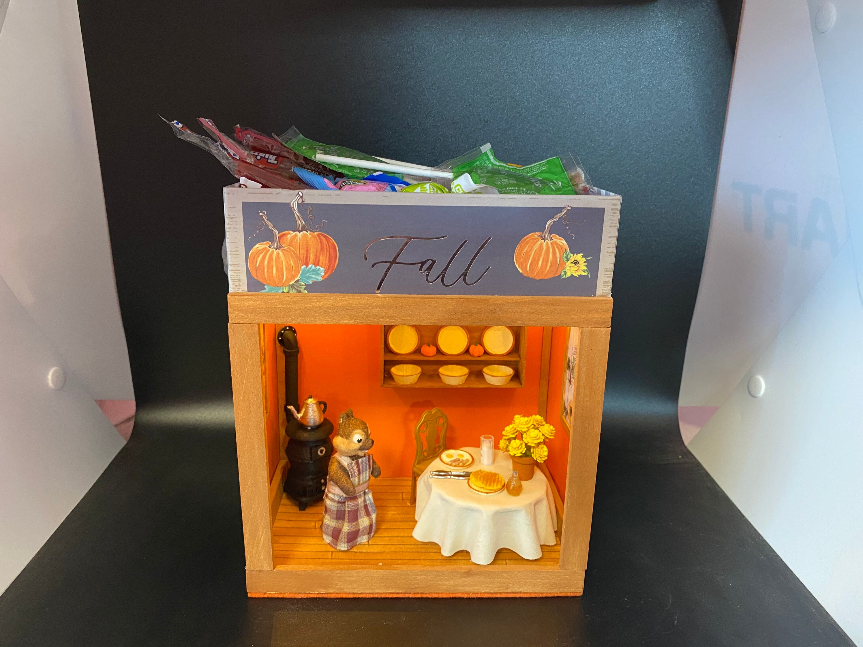 Autumn Chipmunk Breakfast Diorama - Etsy