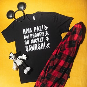 Hiya Pal black Mickey Mouse Minnie Mouse Donald | Etsy