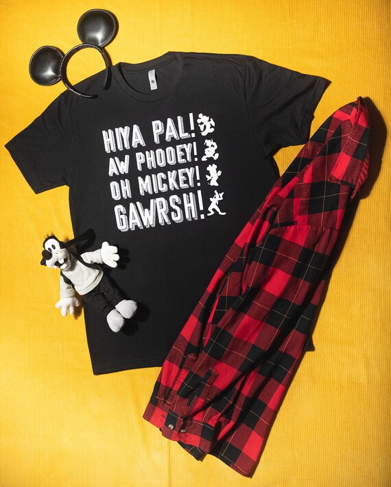 Hiya Pal black Mickey Mouse Minnie Mouse Donald | Etsy