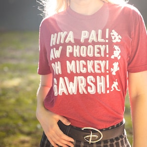 Hiya Pal! (red) || Mickey Mouse || Minnie Mouse || Donald Duck || Goofy ...