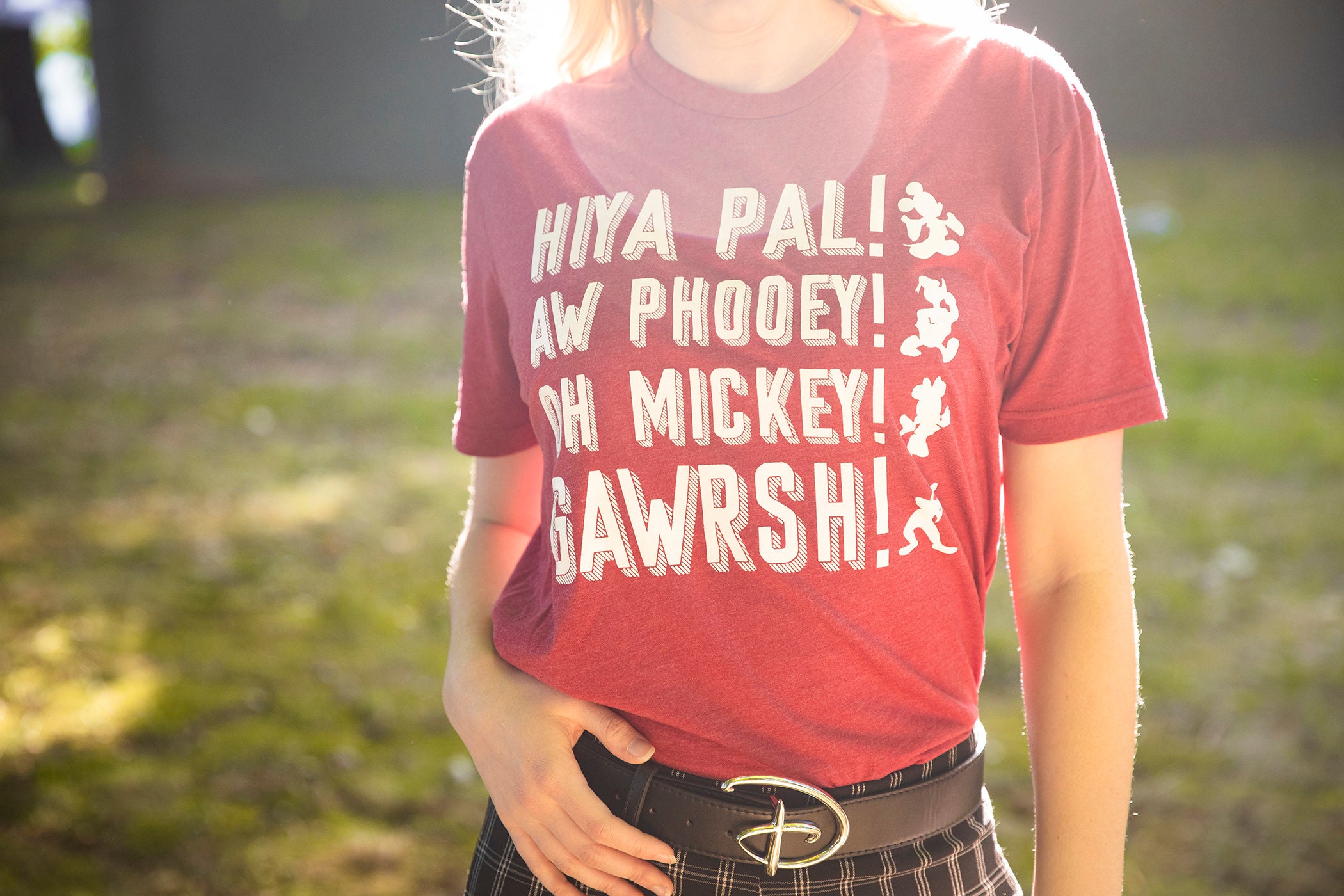 Hiya Pal! (red) || Mickey Mouse || Minnie Mouse || Donald Duck || Goofy ...