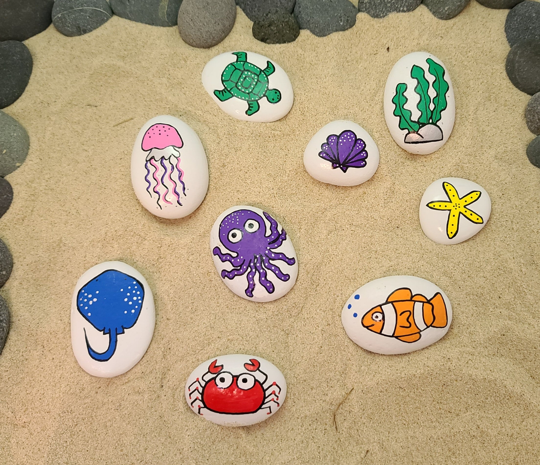 Under the Sea Story Stones - Etsy
