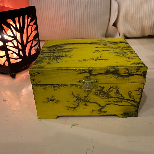 Wood Burned Box - Etsy UK