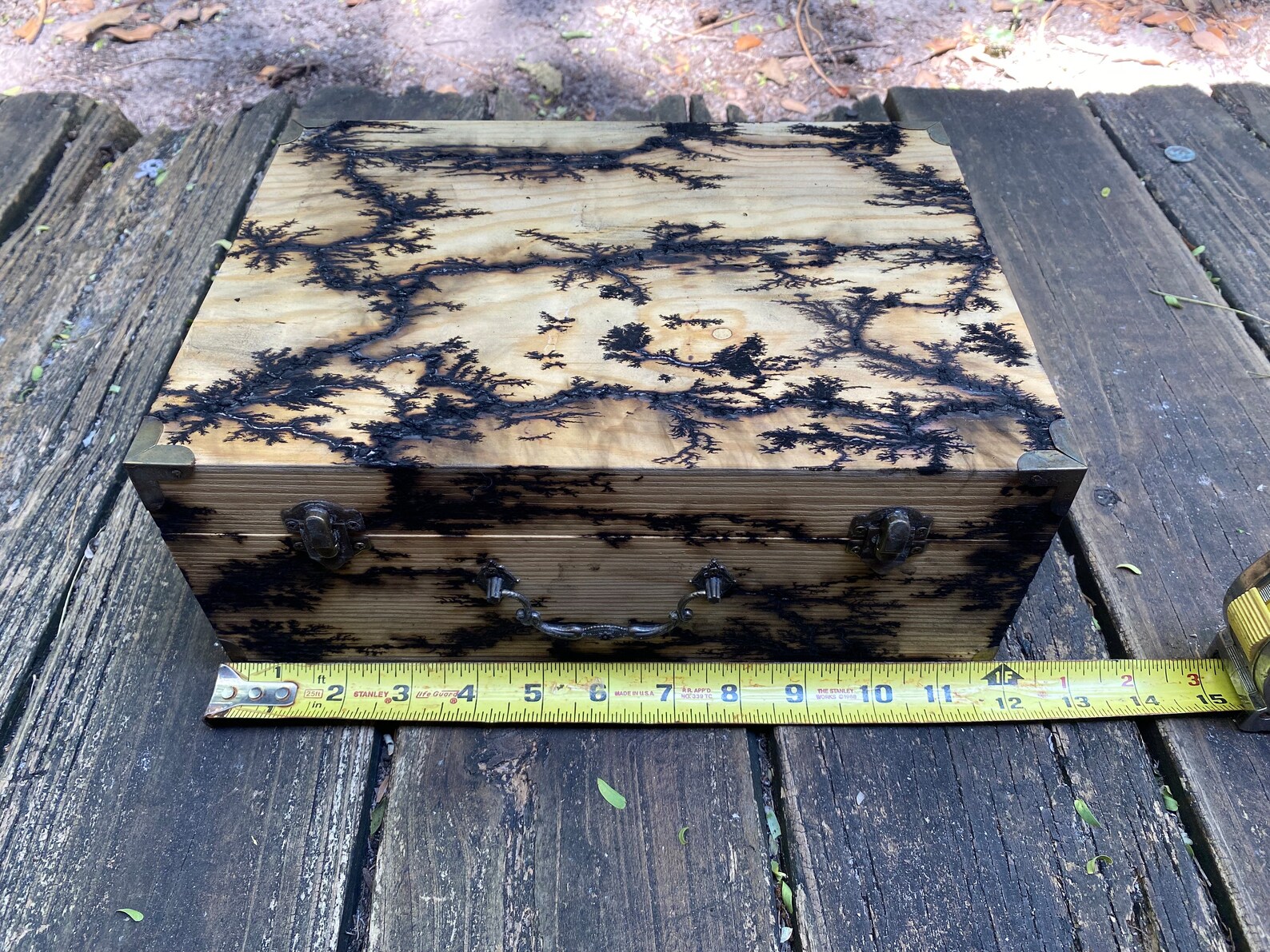 Fractal Wood Burned Chest Customize Your Color - Etsy