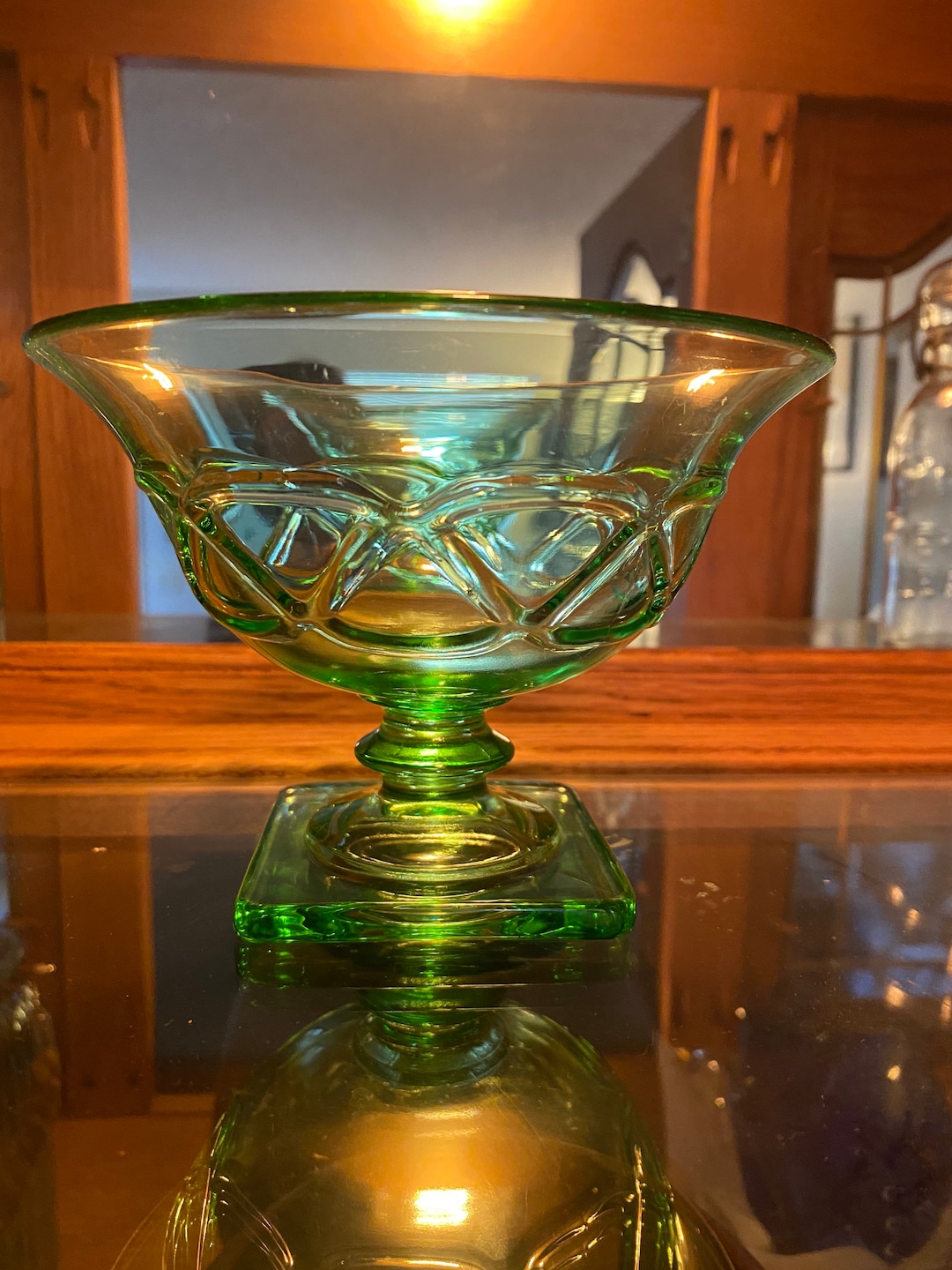Beautiful Green Glass Display Vase Emerald - Etsy