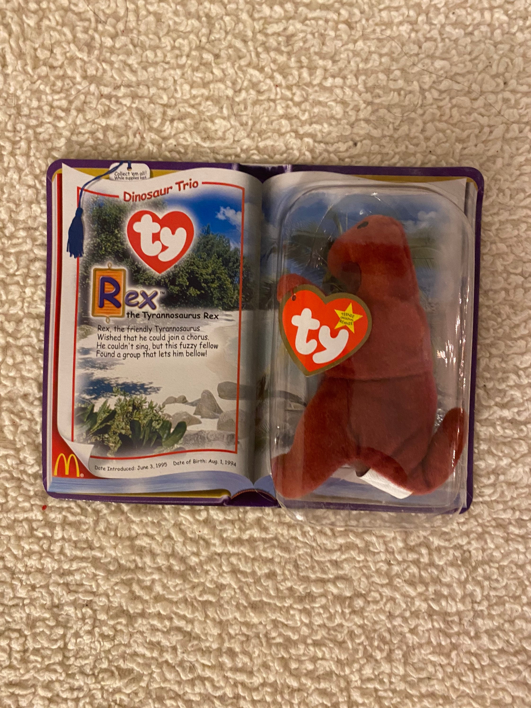 TY Beanie Babies “rex” Original Vintage - Etsy