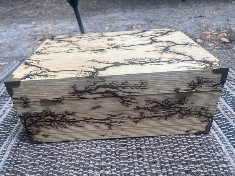 Fractal Wood Burned Chest Customize Your Color - Etsy