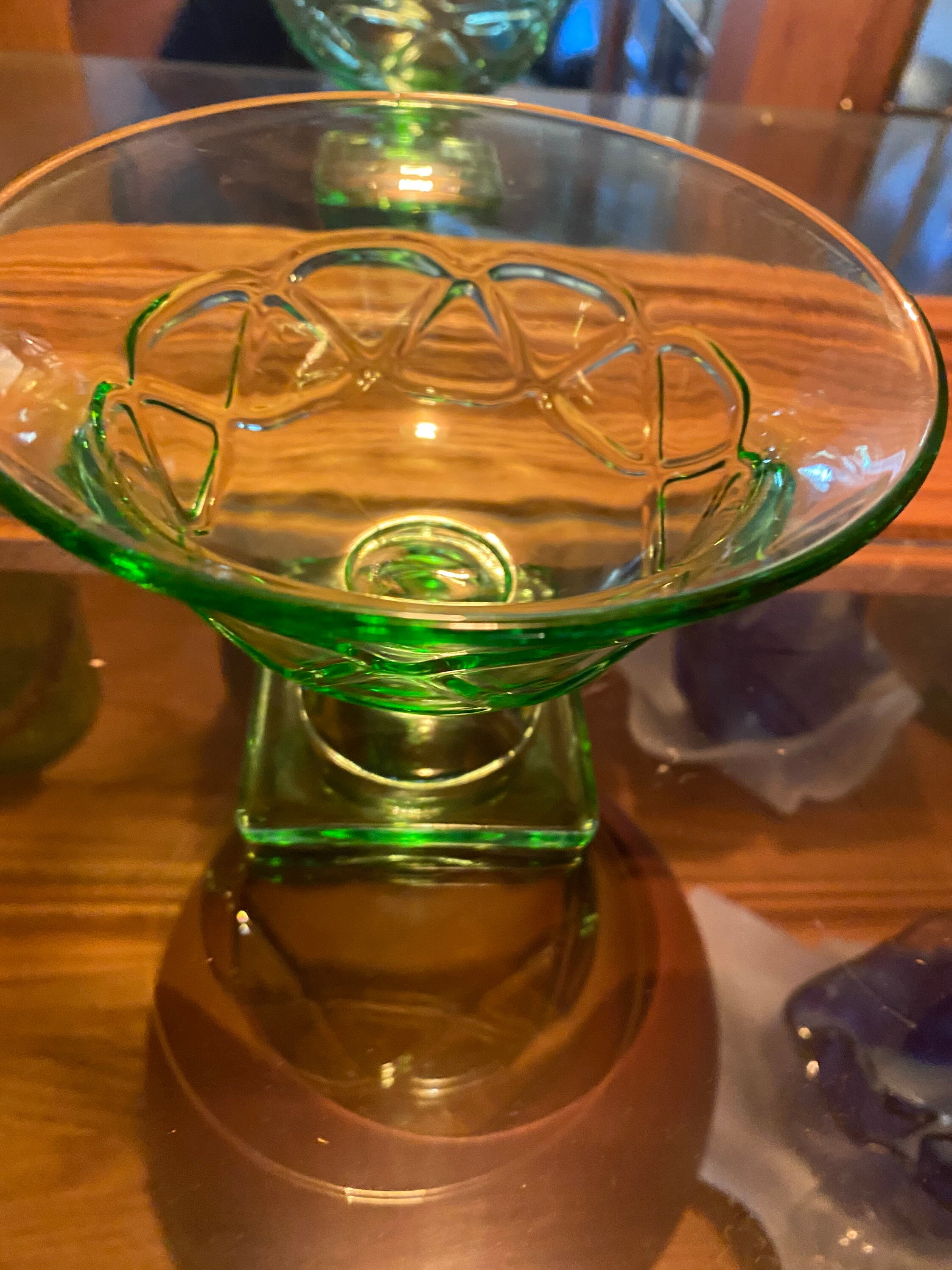 Beautiful Green Glass Display Vase Emerald - Etsy