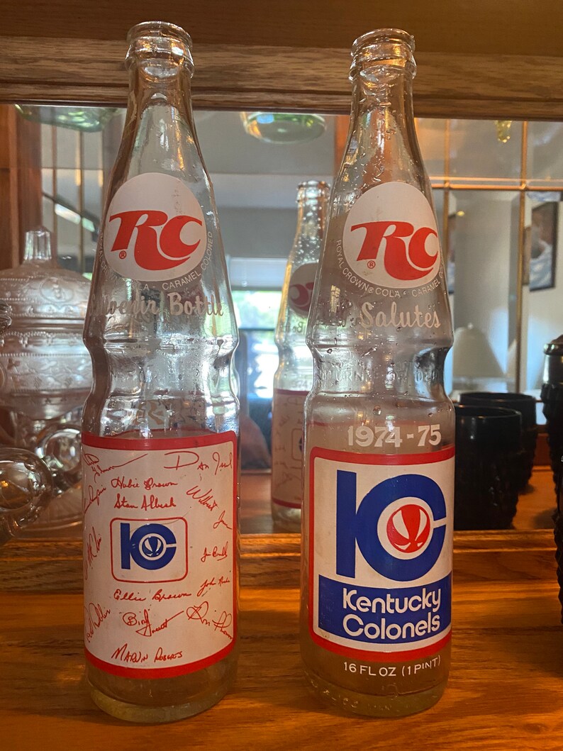 2 1975 RC Cola Kentucky Colonels Vintage Glass Bottles - Etsy