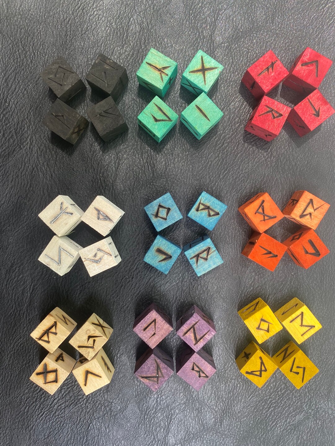Rune Dice Divination Set Handmade - Etsy