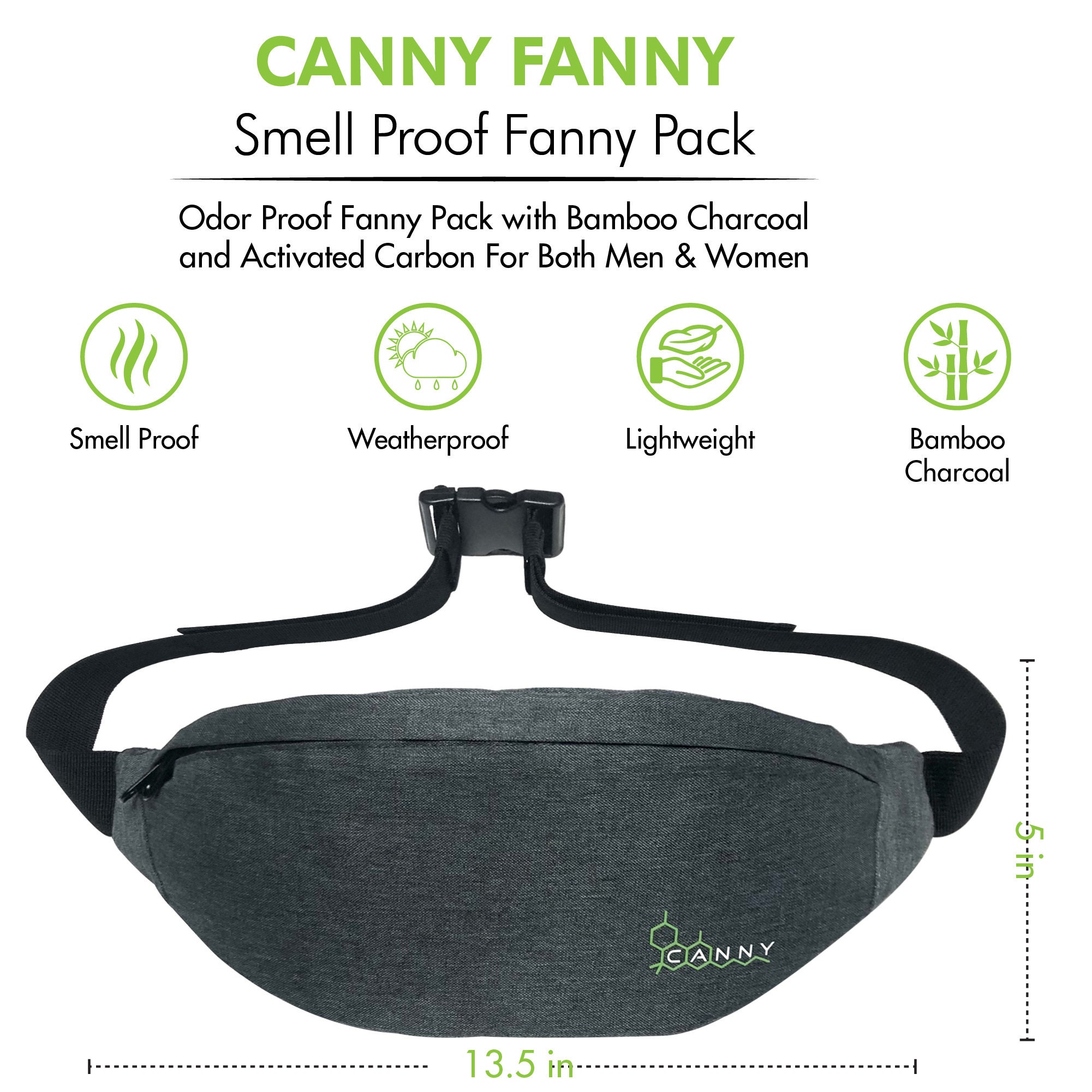 CANNY Fanny Smell Proof Bag Fanny Pack Smell Proof Pouch | Etsy