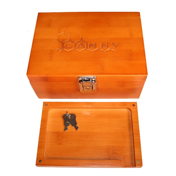 CANNY Bamboo Stash Box Smoking Storage Container Kit With - Etsy