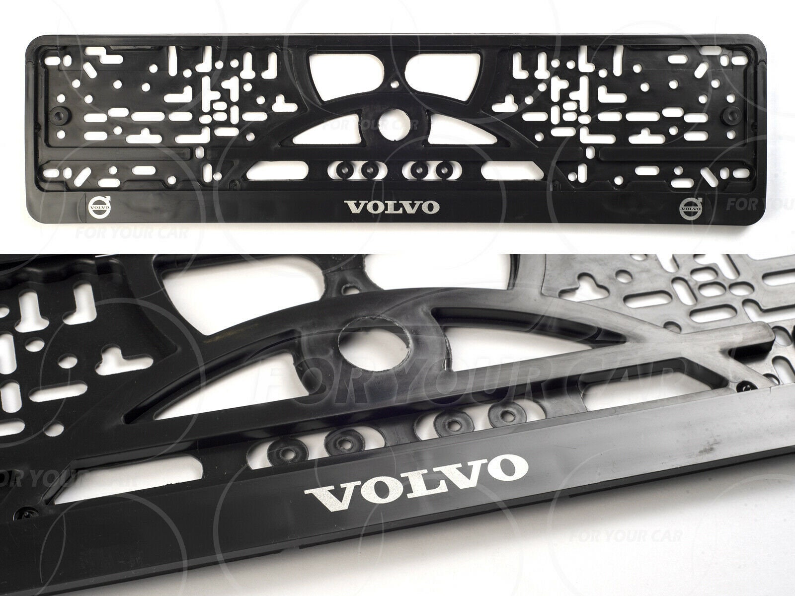 Volvo License Plate Frame Black at David Frakes blog