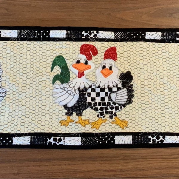 Rooster Table Runner - Etsy