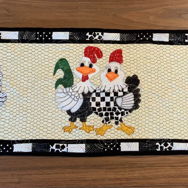 Chicken Table Runner Pattern - Etsy