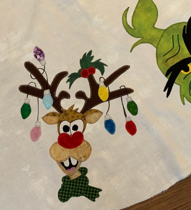 Santa Stops Here Tree Skirt Pattern - Etsy