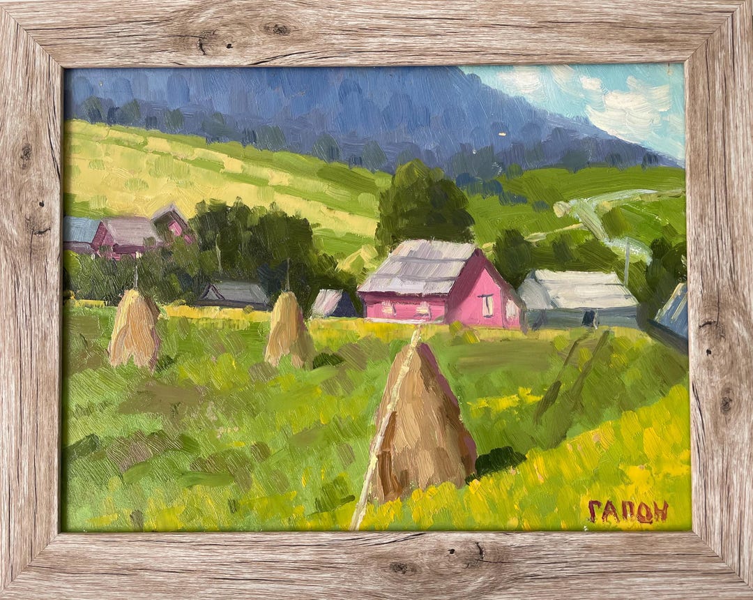 Oil Painting | “village in the Carpathians” | From Artist Igor Gapon ...