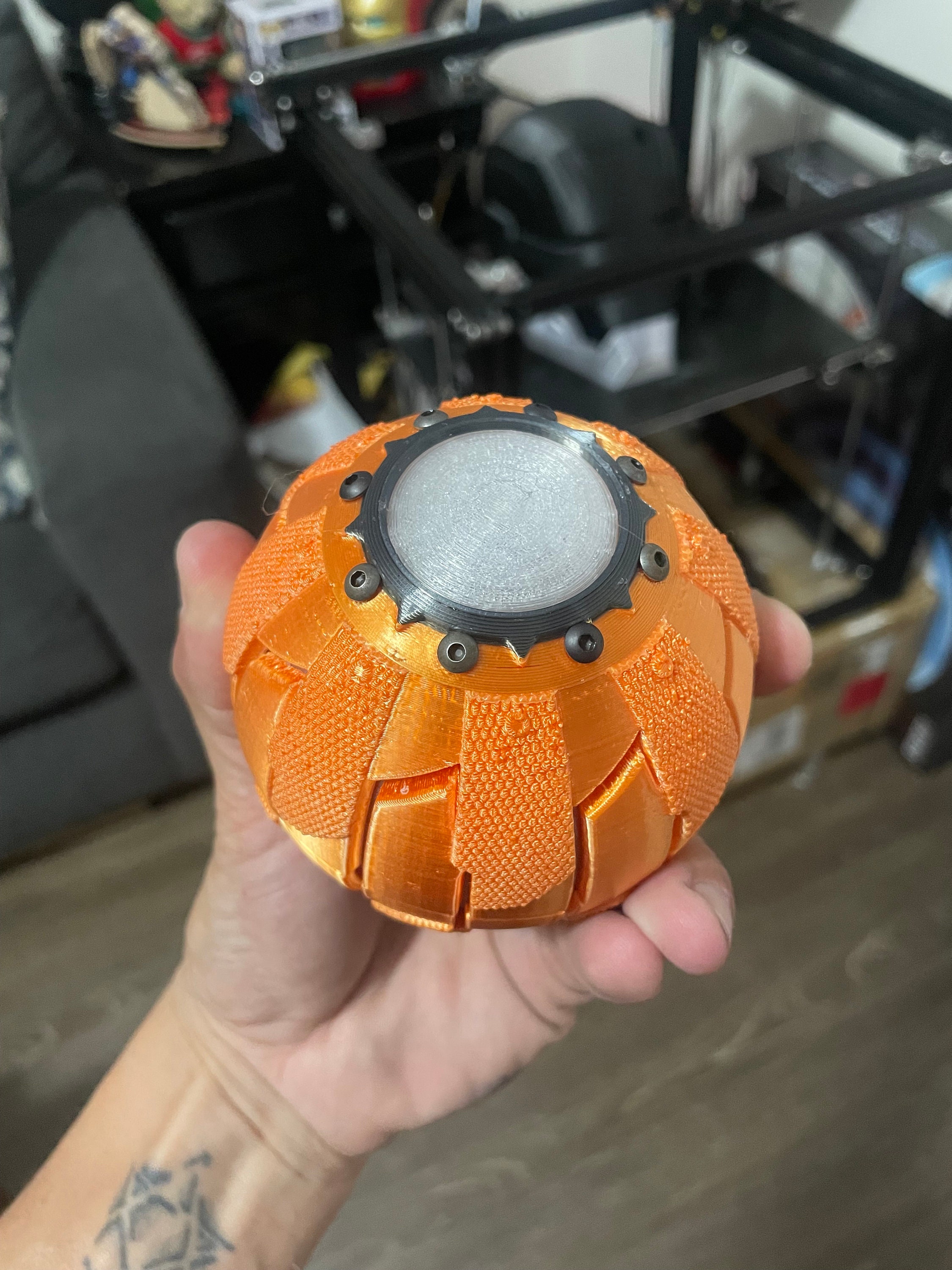 Green Goblin Pumpkin Bomb With Auto Turn on Flashing Lights - Etsy