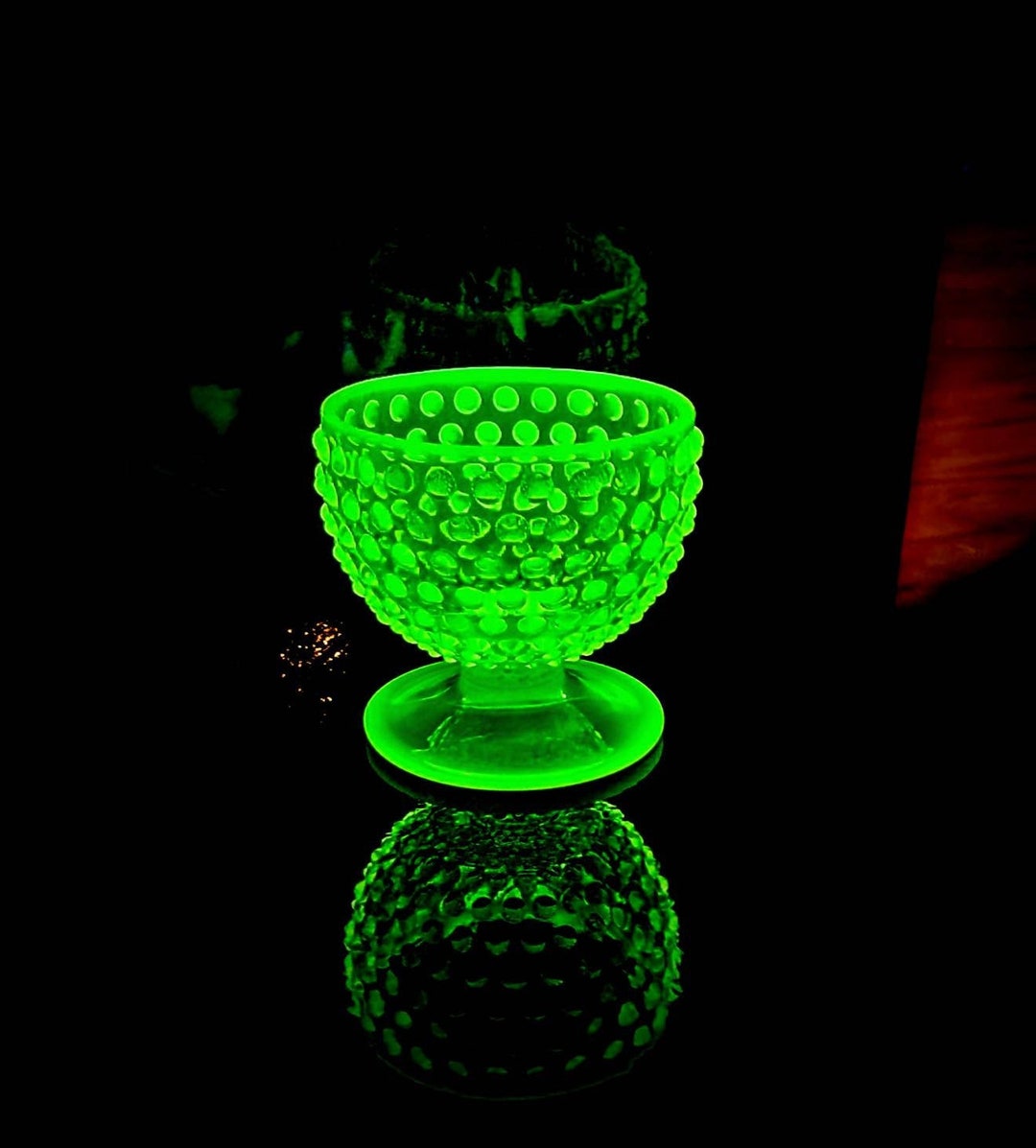 Vintage Fenton Art Glass Canary Vaseline Uranium Opalescent - Etsy