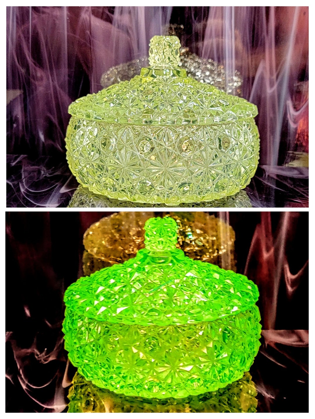 Rare Antique Bryce Bros. Daisy and Button Fashion Pattern Vaseline ...