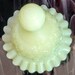 Vintage Fenton Uranium Custard Glass Daisy and Button Ruffled - Etsy