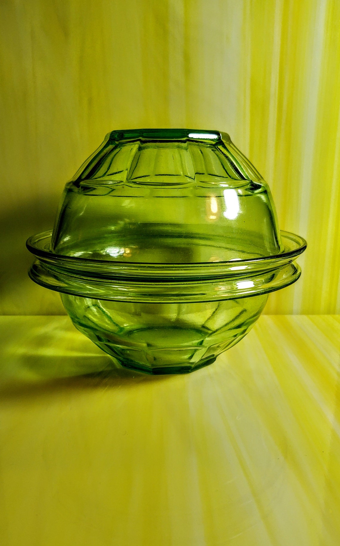 Vintage Hazel Atlas Green Depression Glass Farmhouse Kitchen - Etsy