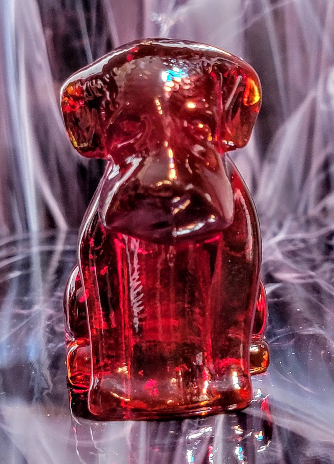 Collectibles Vintage Uranium Glass Degenhart Art Glass Pooch Dog in ...