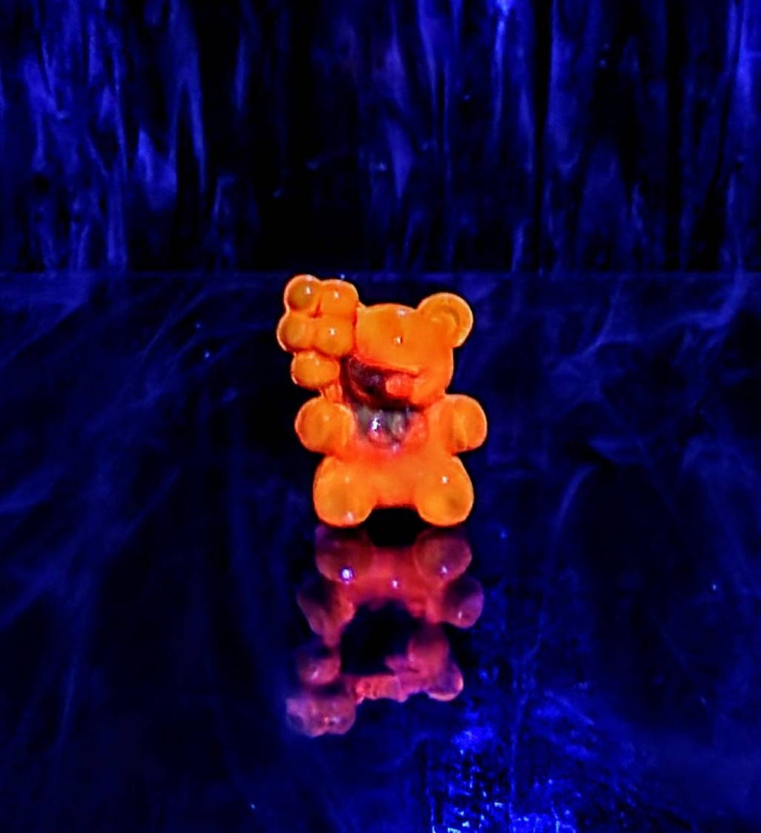 Boyd Glass Patrick Bear With Balloons Vaseline Glass Figurine CIRCA ...