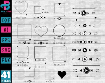 Spotify Glass Template | Etsy