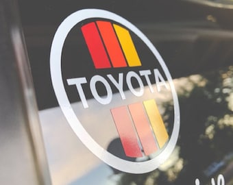 Toyota emblem decal | Etsy
