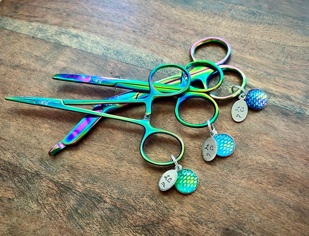 Rainbow Mermaid Monogrammed Instrument Tags With or Without Instrument ...