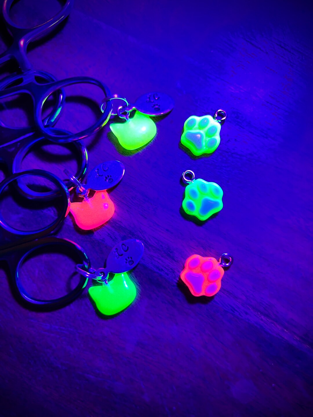Neon Nights Pack- Monogrammed Instrument Tags - Etsy