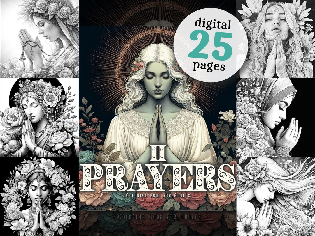 Prayers Coloring Book Printable Vol.2 Praying Coloring Pages God ...