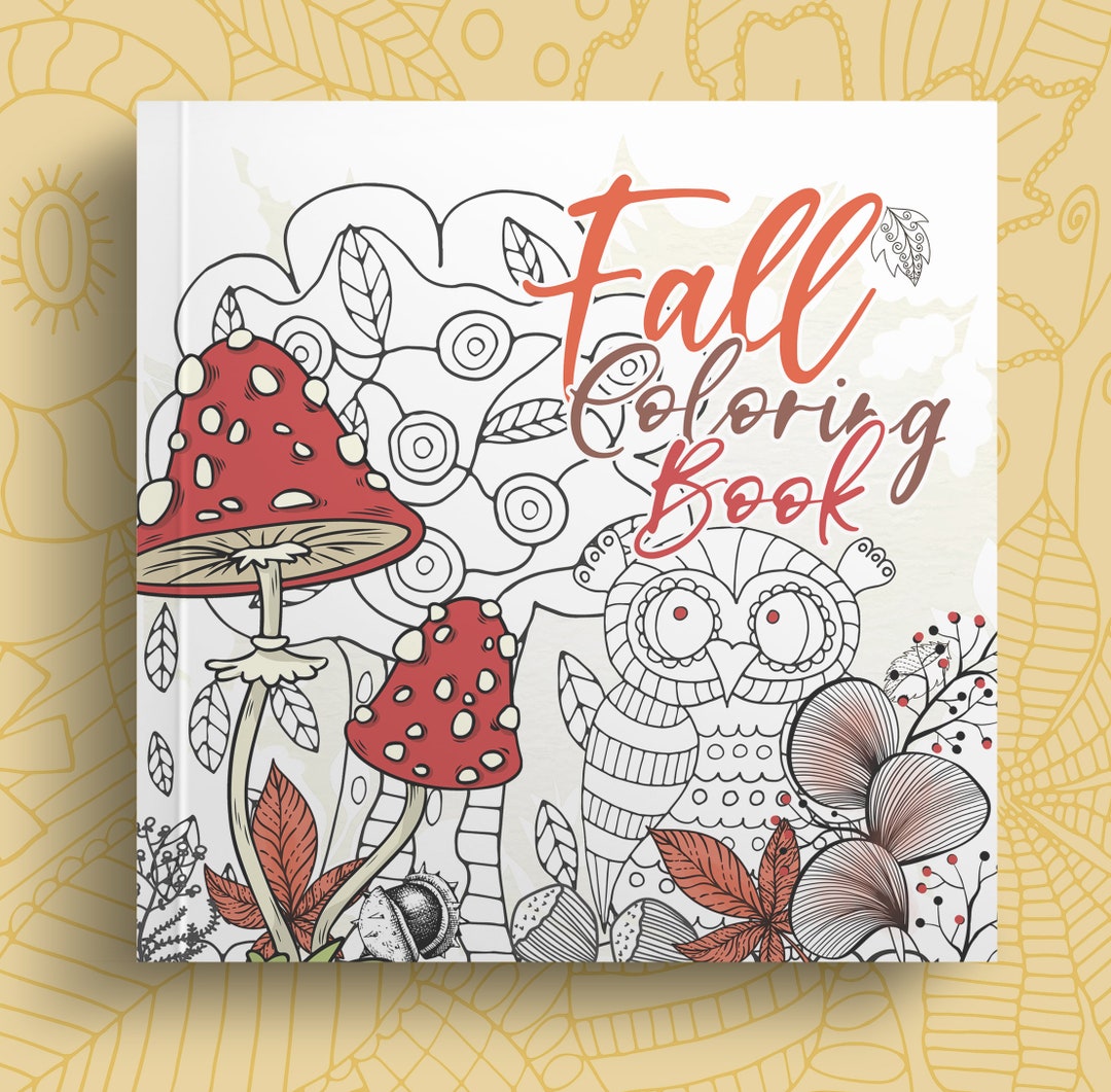 Autumn Forest Coloring Book for Adults No.2 Fall Coloring Book Enjoy ...