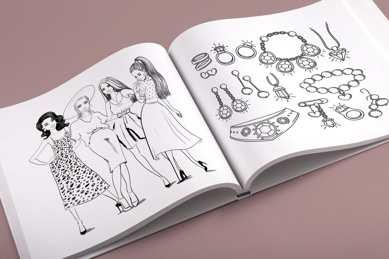 Fashion Coloring Book for Girls and Teenager Vol. 2 Teenagers - Etsy