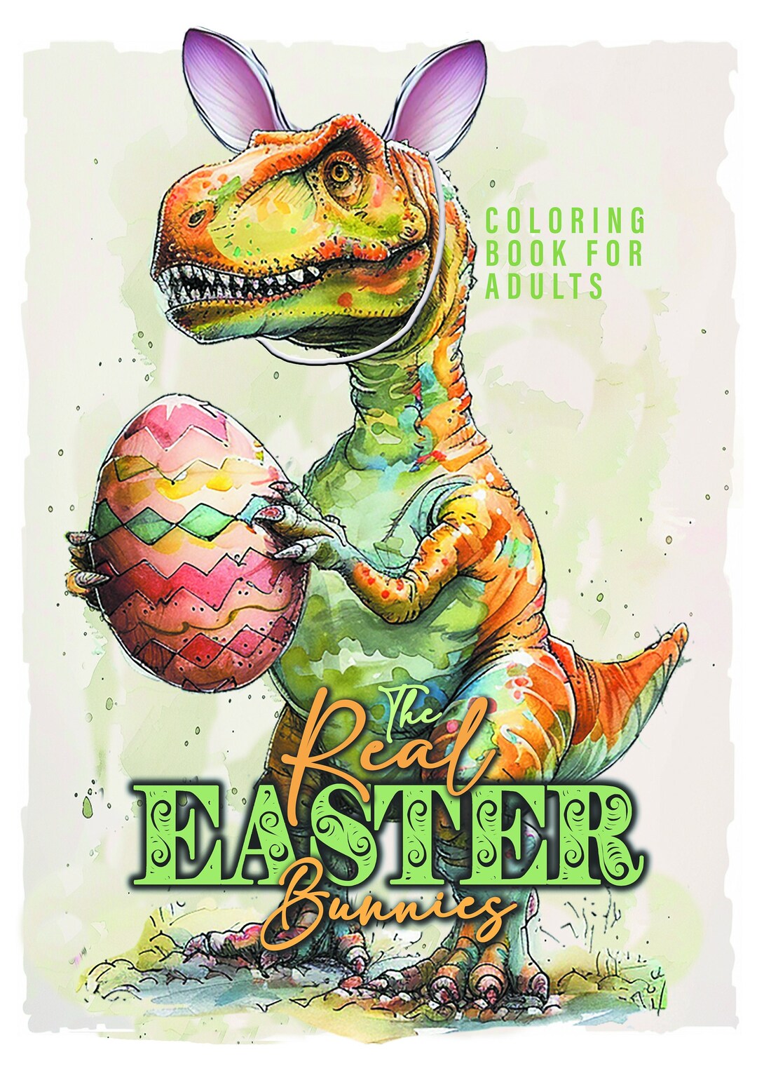 The Real Easter Bunnies Coloring Book for Adults Funny Easter Coloring ...